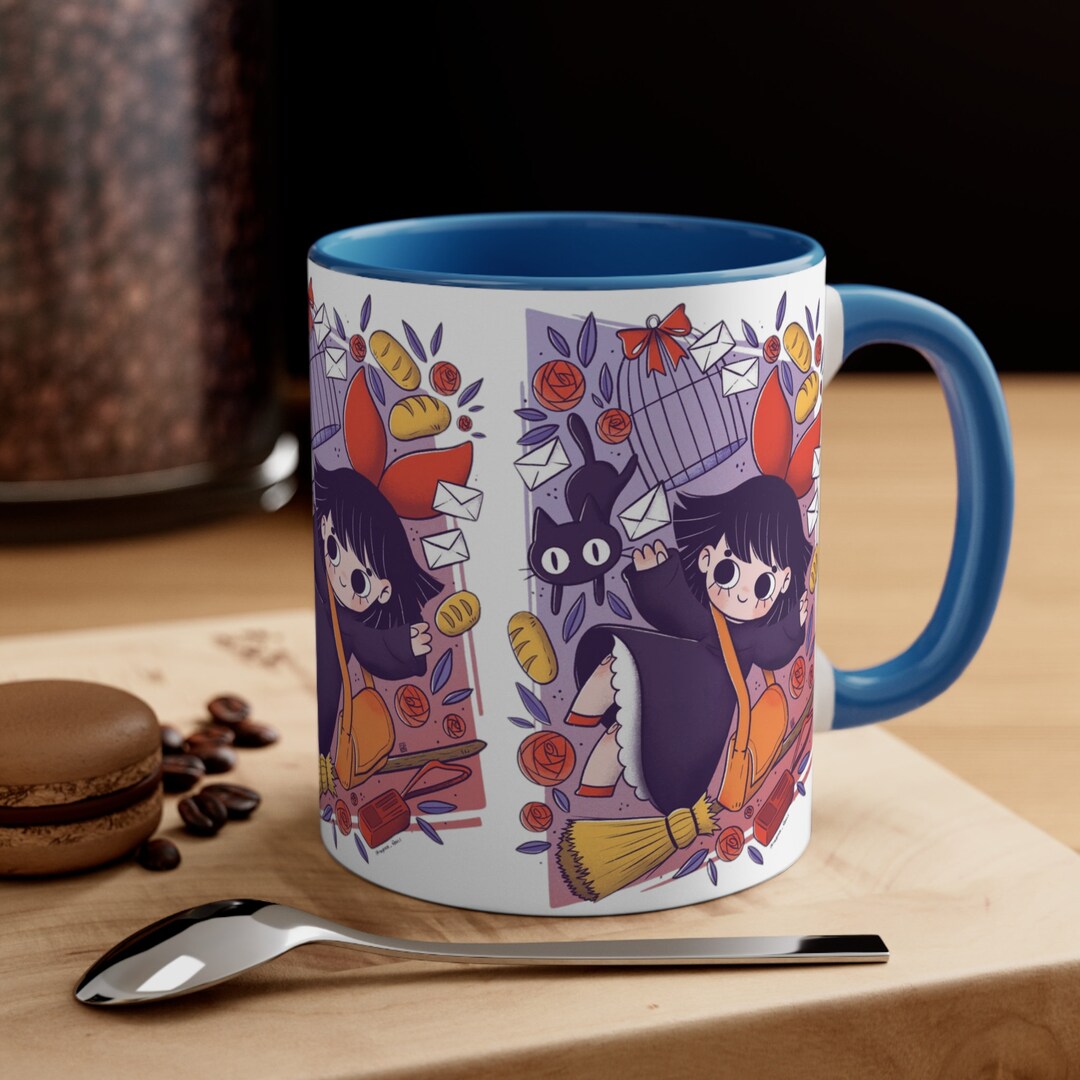 Kiki's Delivery Service Mug, Studio Ghibli Mug, Kiki & Jiji Bed and ...