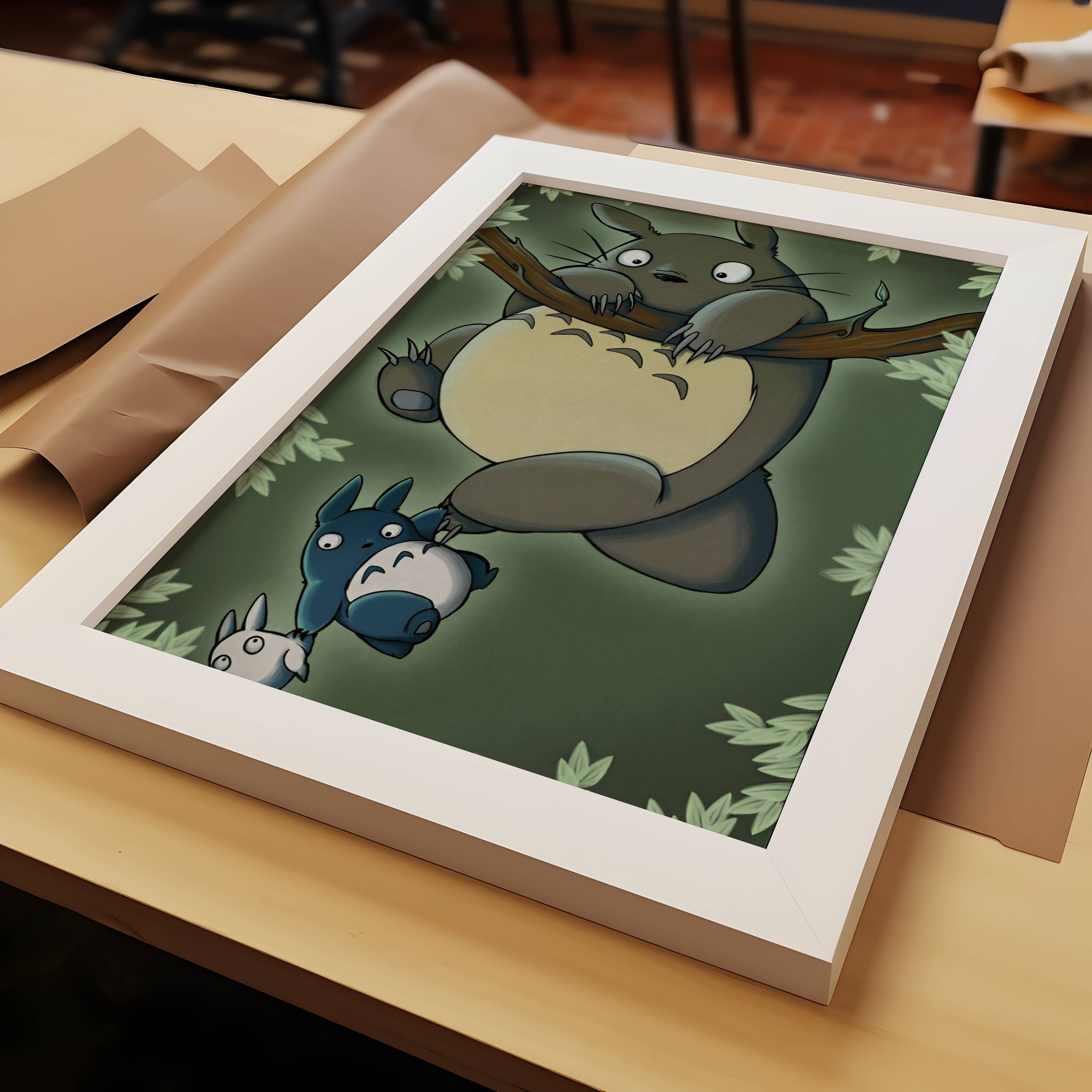 Ghibli Totoro Poster 3 Pack, My Neighbor Totoro Wall Art, Set 3 Piece ...