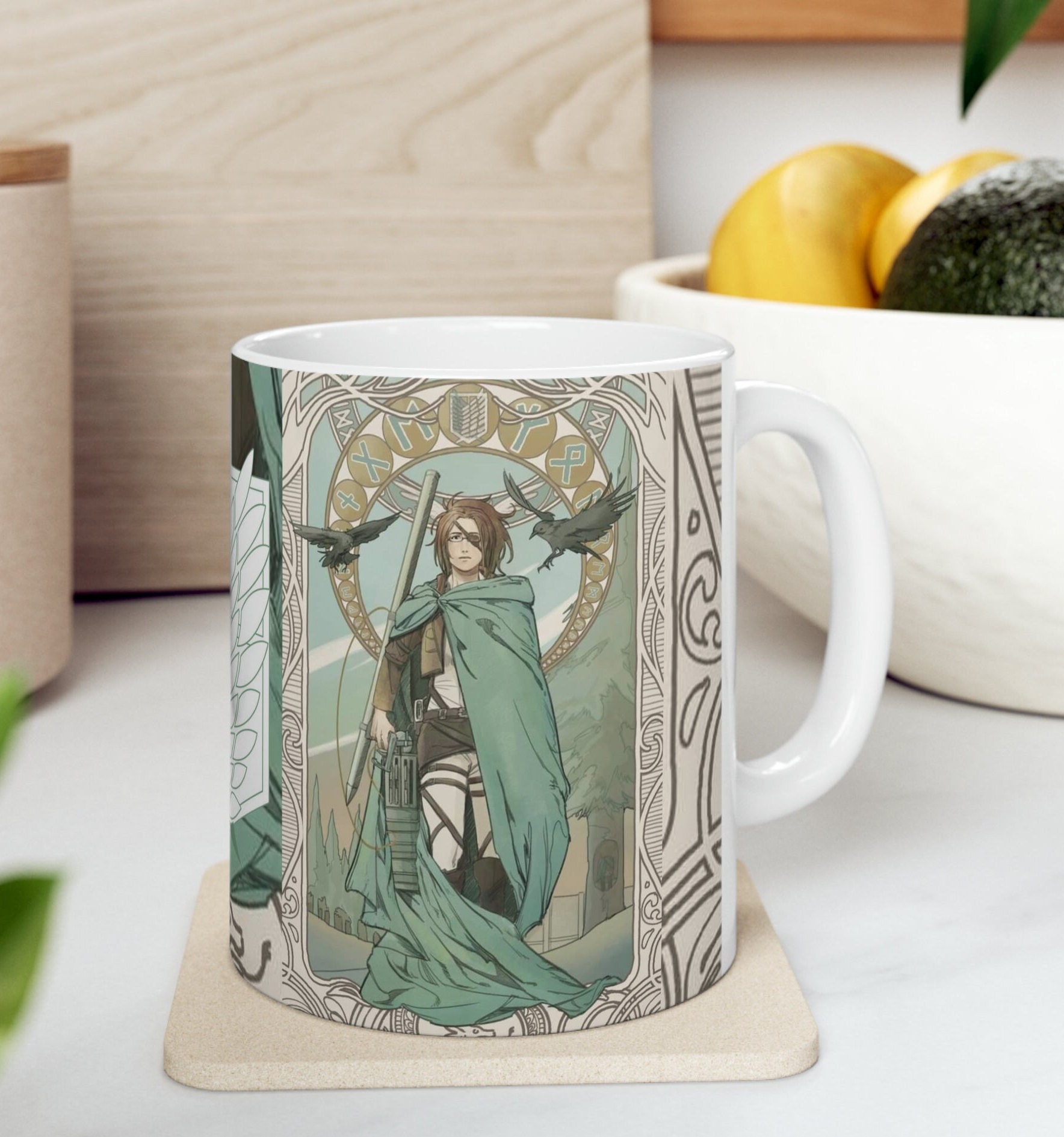Hange Zoe Mug, AOT Titans Mug, Anime Mug, Anime Lover Cup, Graphic ...
