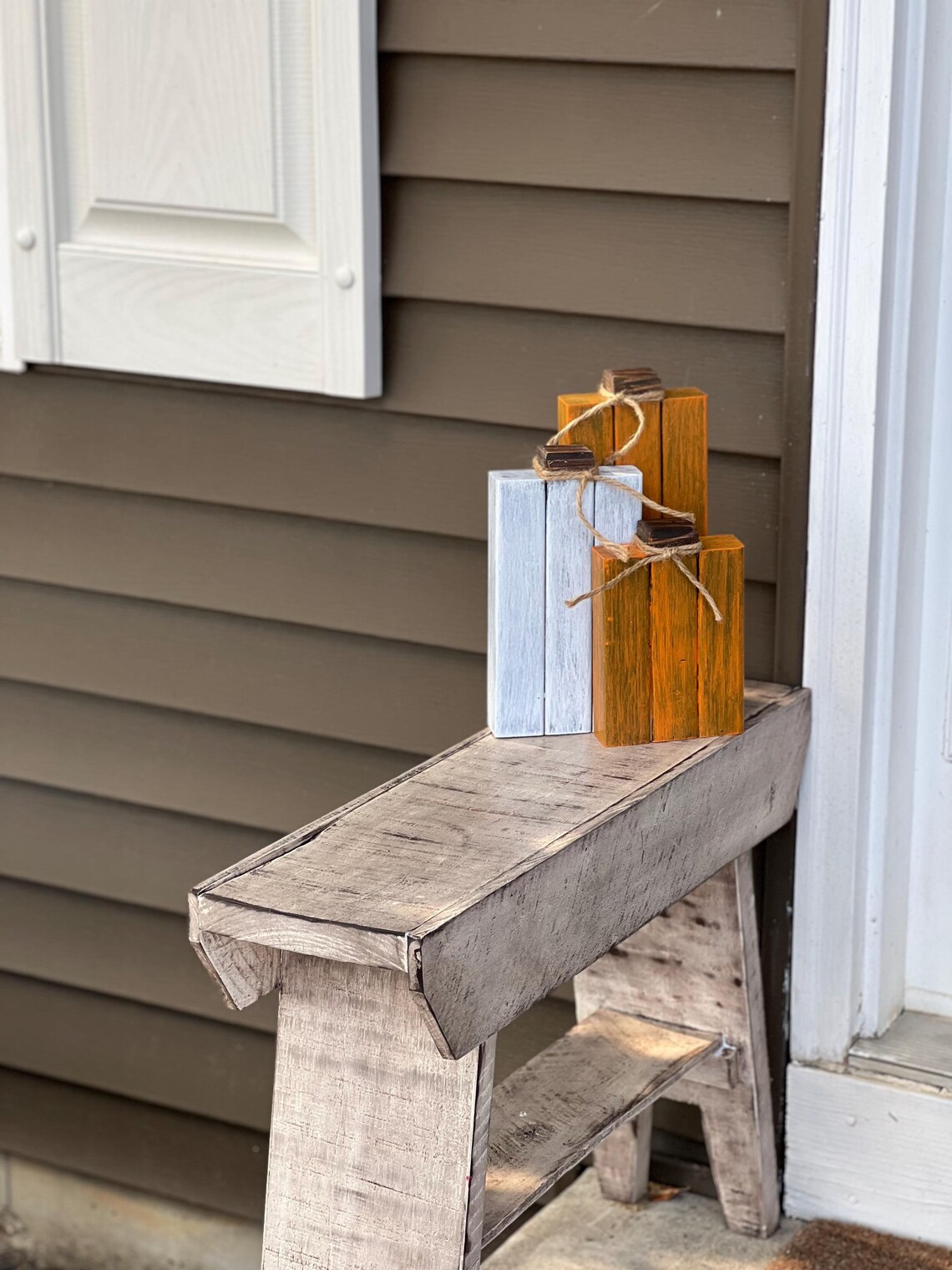 Rustic Wood Pumpkins, Wooden Pumpkins, Rustic Pumpkins, Halloween Decor ...