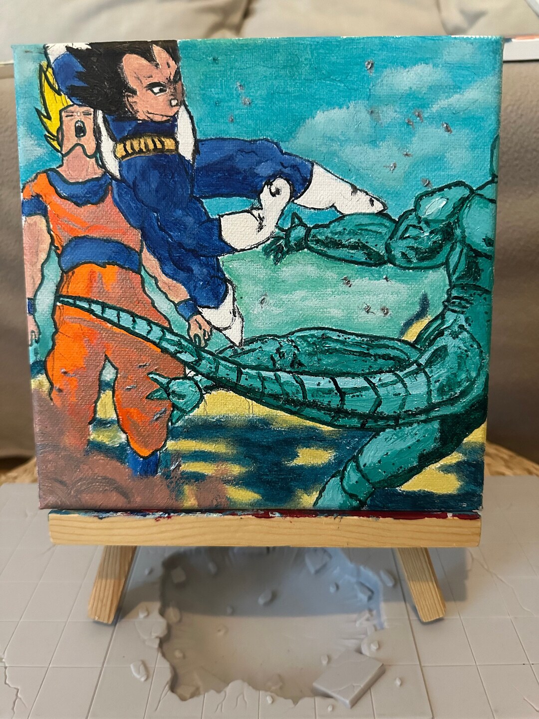 Vegeta Rescue. Lightning Kick. Dragon Ball Art - Etsy