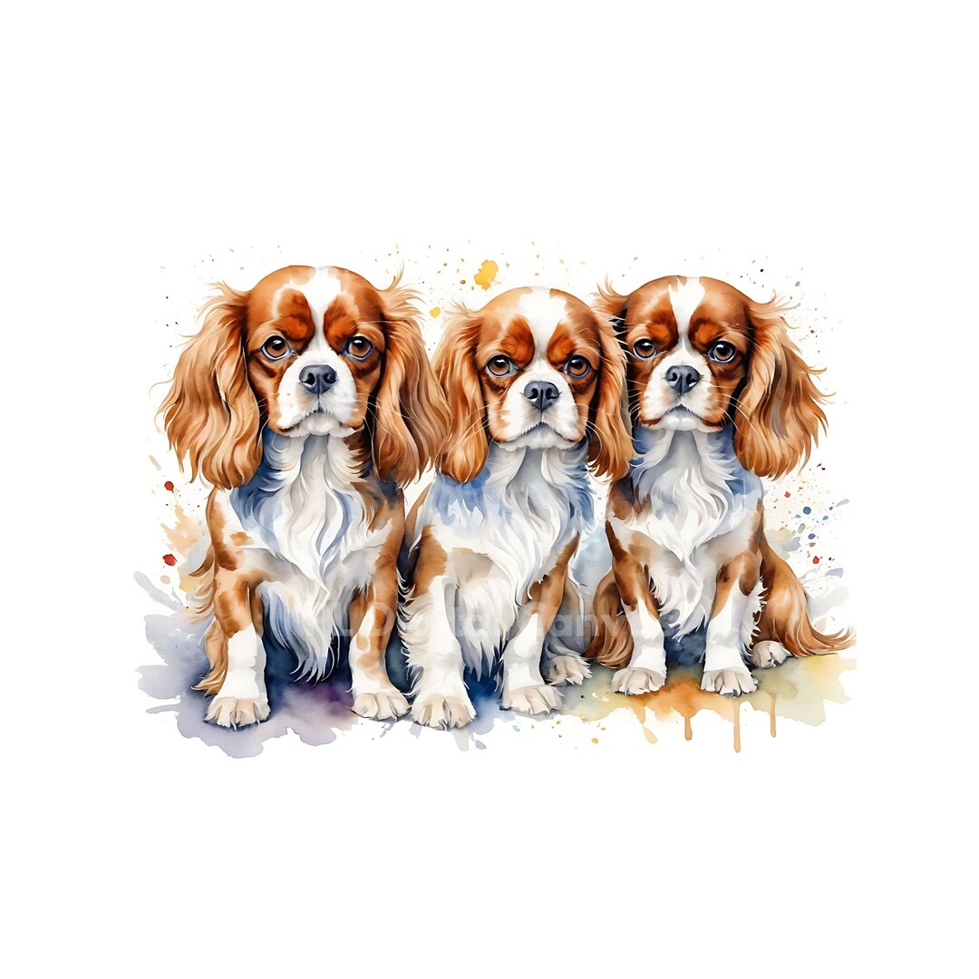 Cavalier King Charles Spaniel Dogs | Scrapbooking | Nursery Wall Art ...