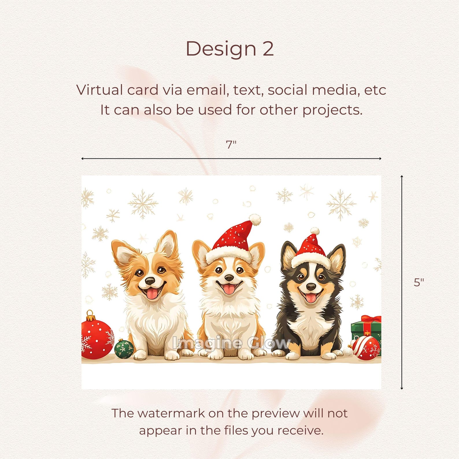 Dogs Christmas Card Set C - Holiday Greeting Cards - Pet Holiday Cards ...