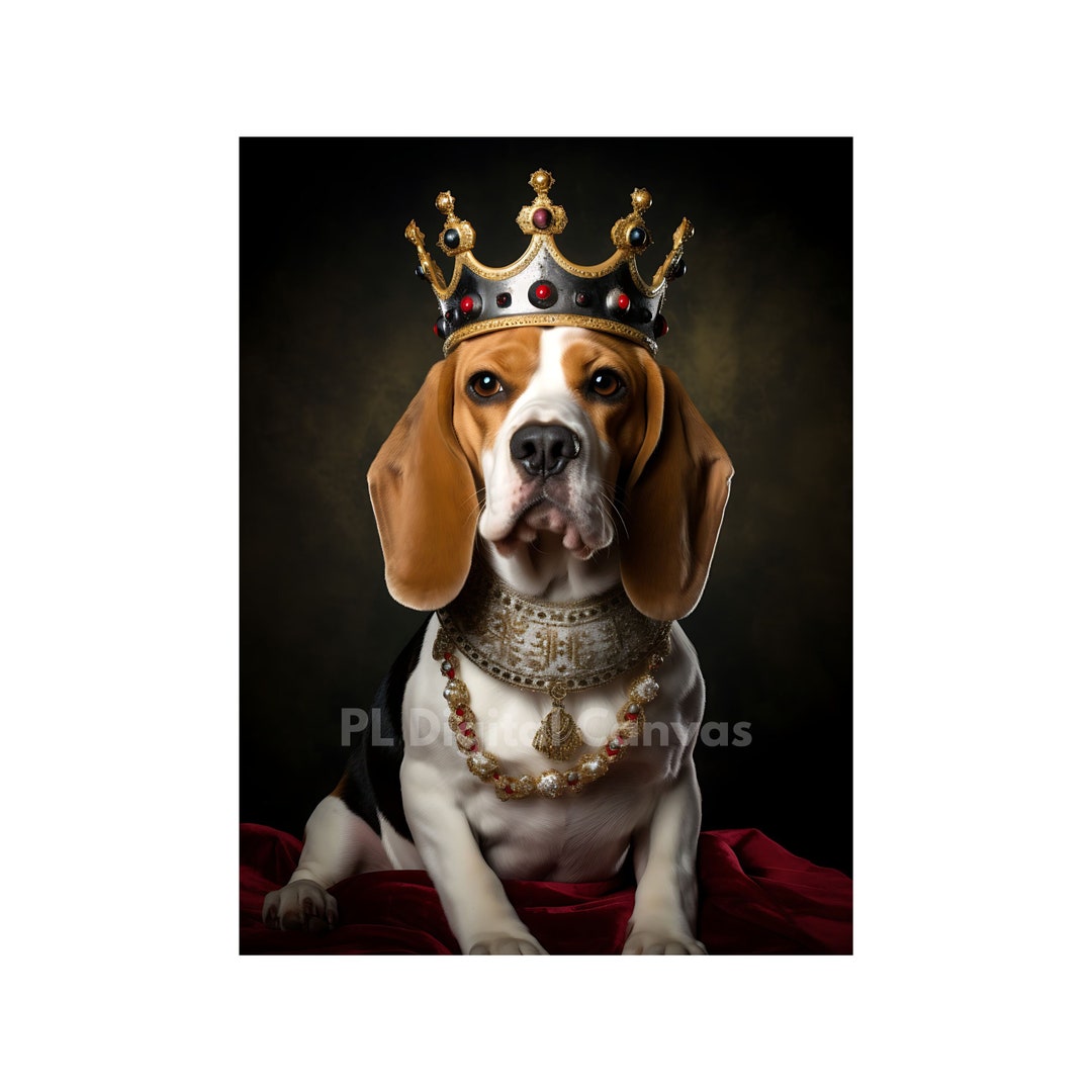 Funny Dog Poster Scrapbooking Dog Prince Beagle Craft Supplies ...
