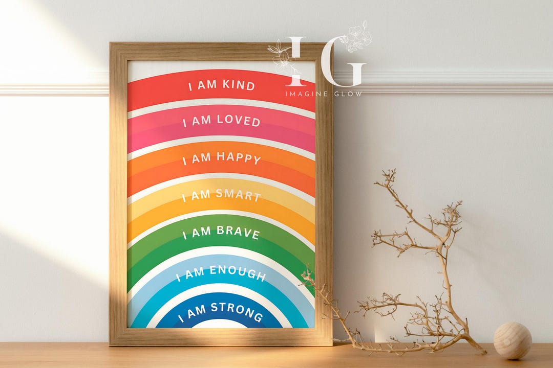 Affirmations for Kids, Classroom Decor, Positive Affirmation, Nursery ...