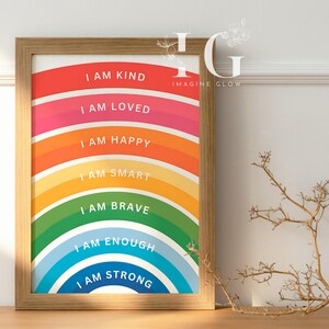 Affirmations for Kids, Classroom Decor, Positive Affirmation, Nursery ...