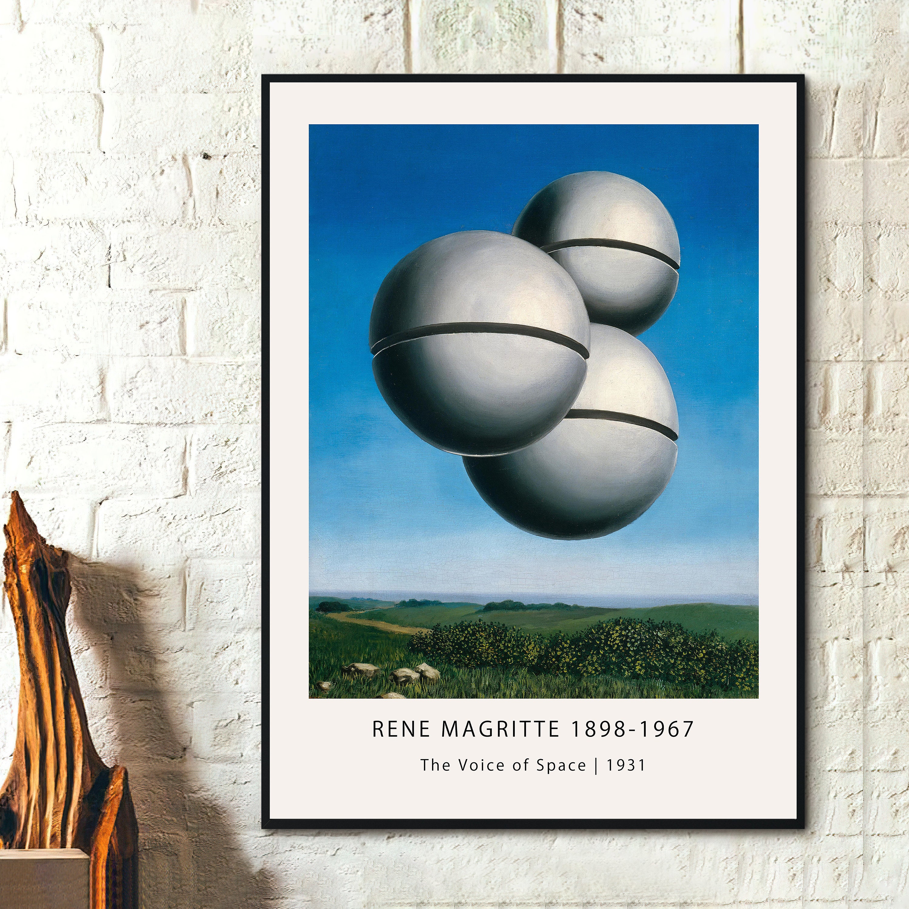 Rene Magritte the Voice of Space 1931 Painting Art Modern Art Canvas ...