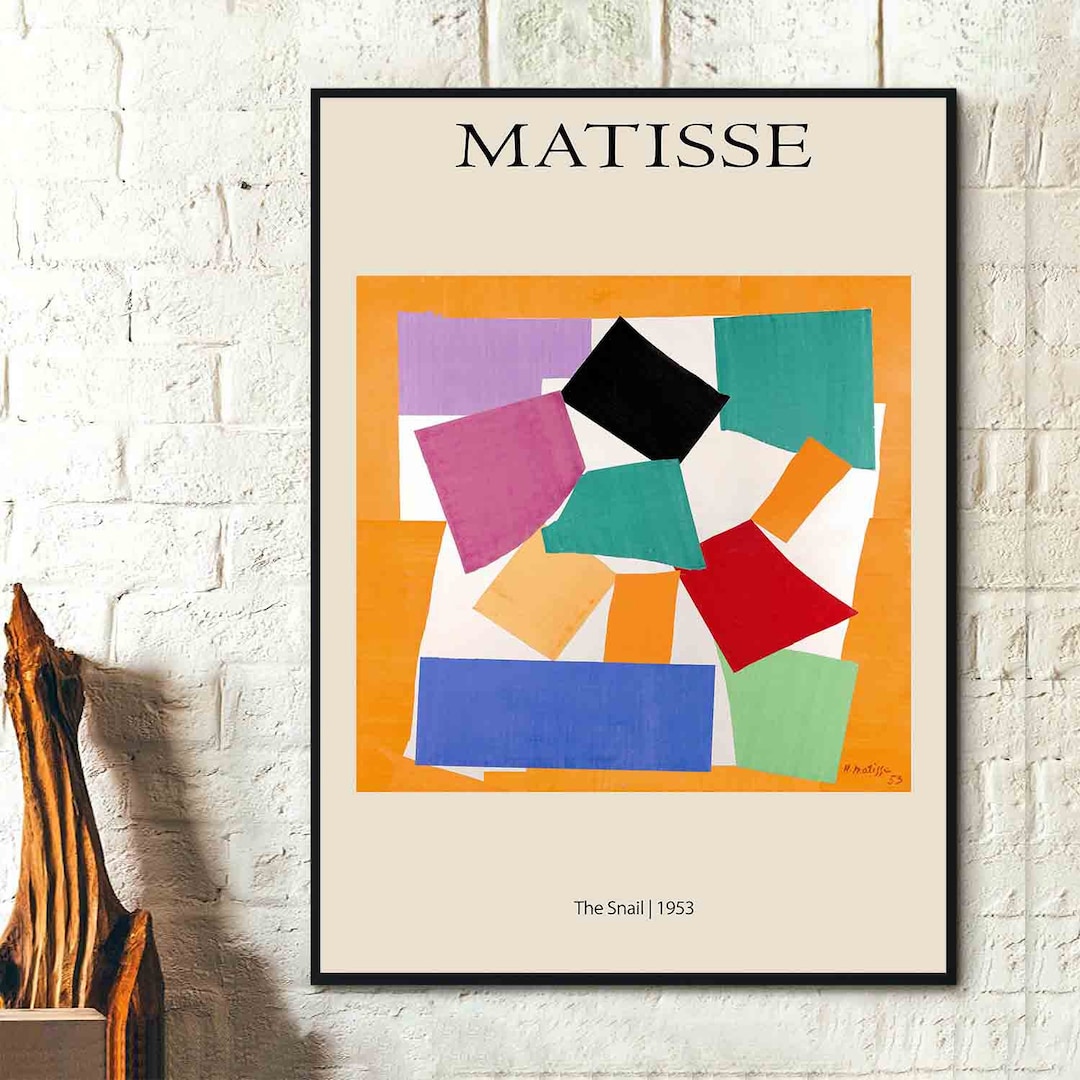 Henri Matisse - the Snail 1953 Painting Art Modern Art Canvas Wall Art ...