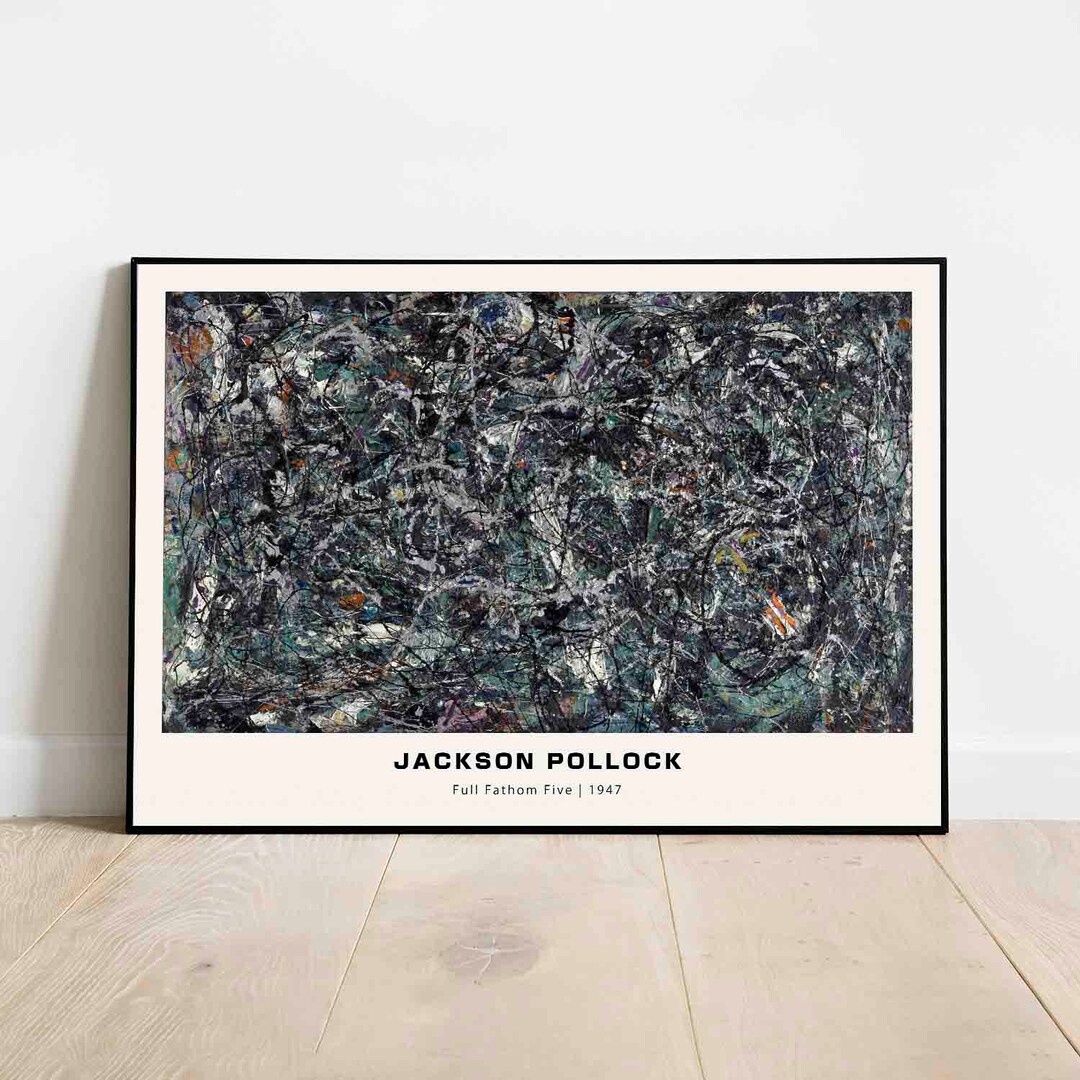 Full Fathom Five 1947 Jackson Pollock Style Abstract Canvas ...