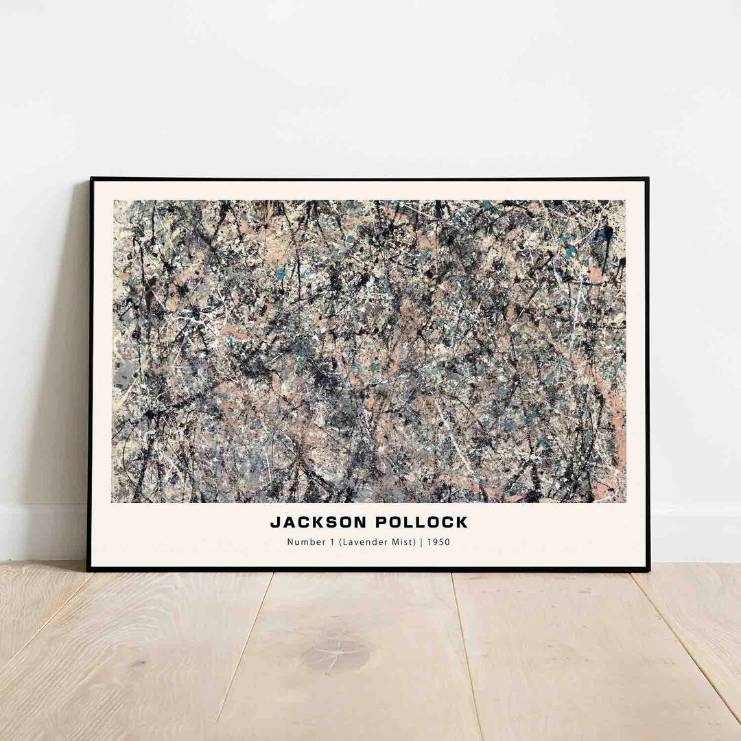 Lavender Mist 1950 Jackson Pollock Style Abstract Canvas: Contemporary ...