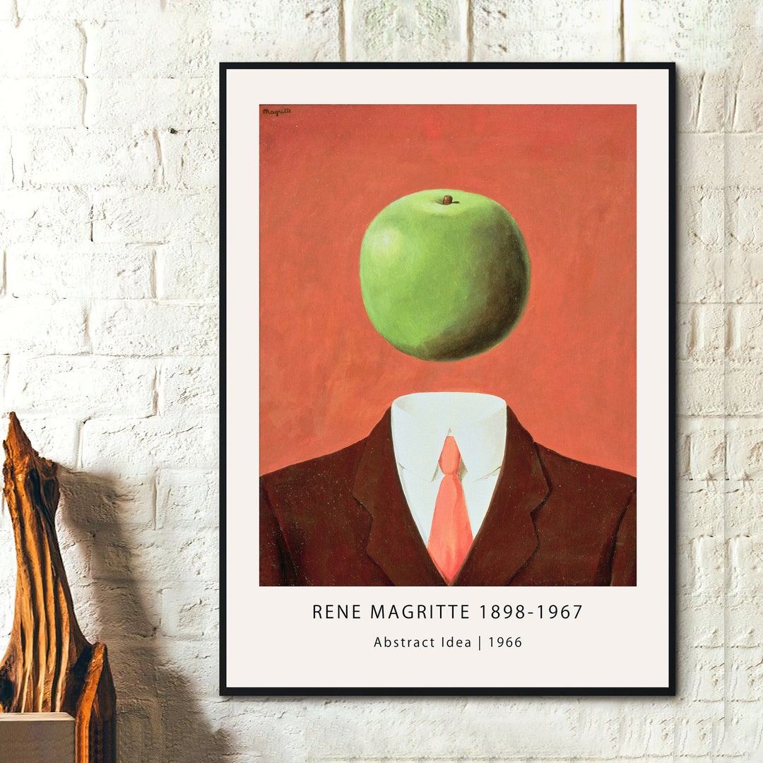 Abstract Idea 1966 Rene Magritte Painting Art Modern Art Canvas Wall ...