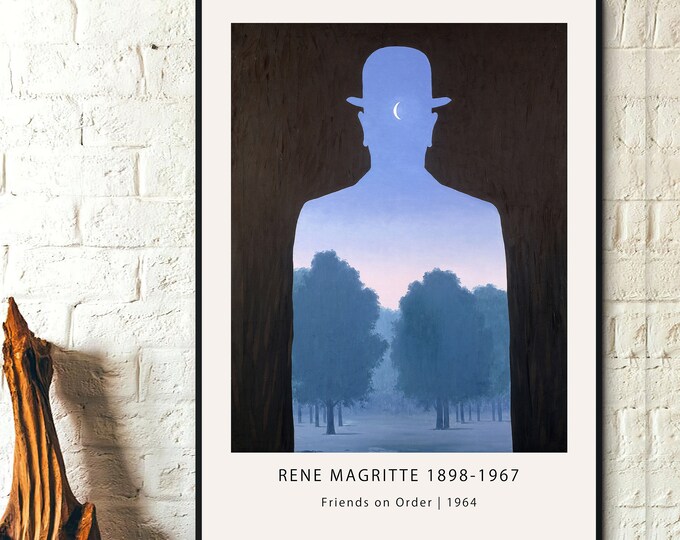 Rene Magritte Exhibition Poster Freedom of Mind _ 1948 Painting Art ...