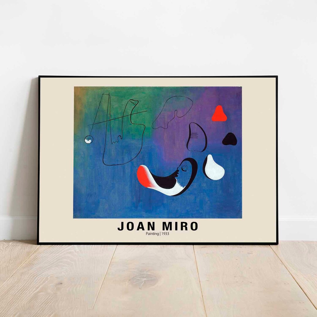 Painting 1933 Joan Miró. Joan Miró Inspired Masterpiece Surreal ...