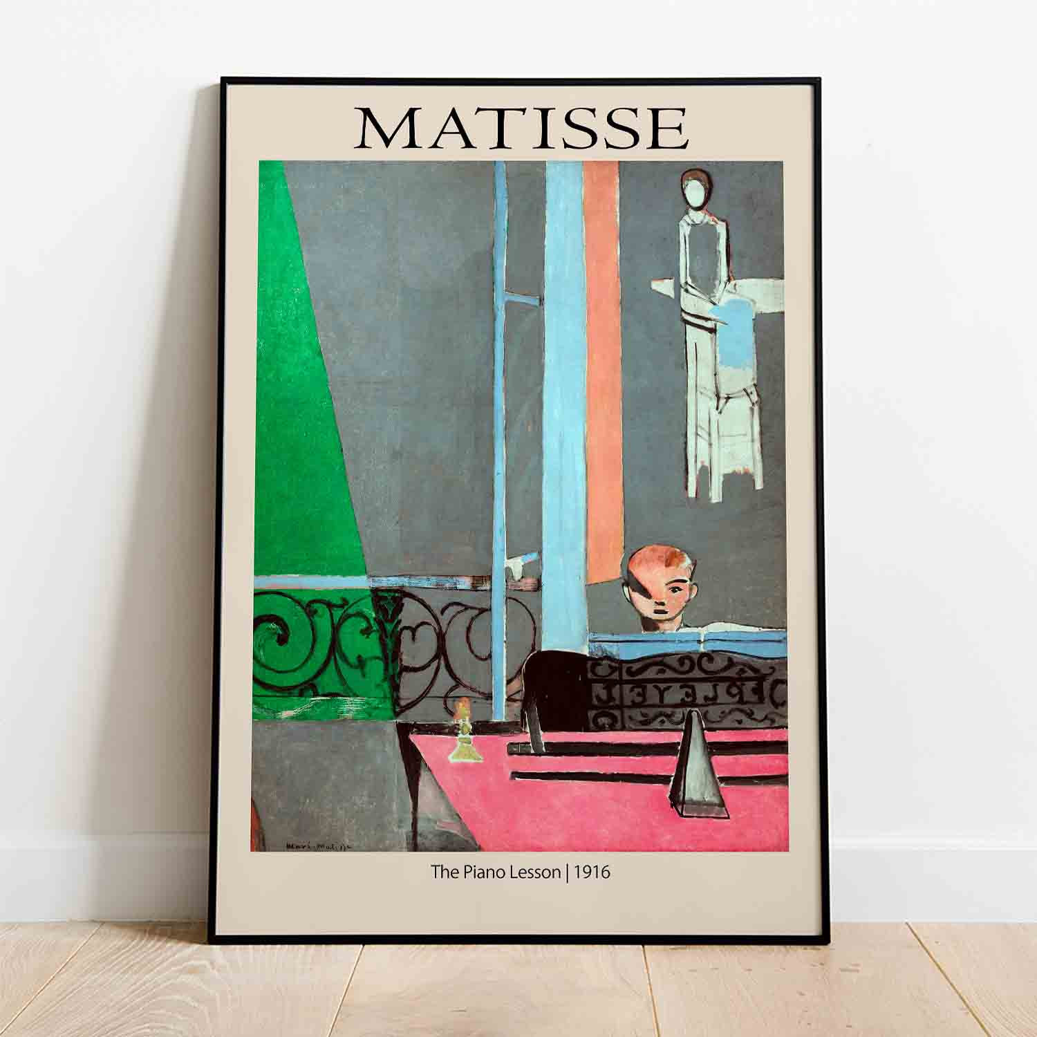 The Piano Lesson 1916 Henri Matisse Art Modern Art Canvas Wall Art ...