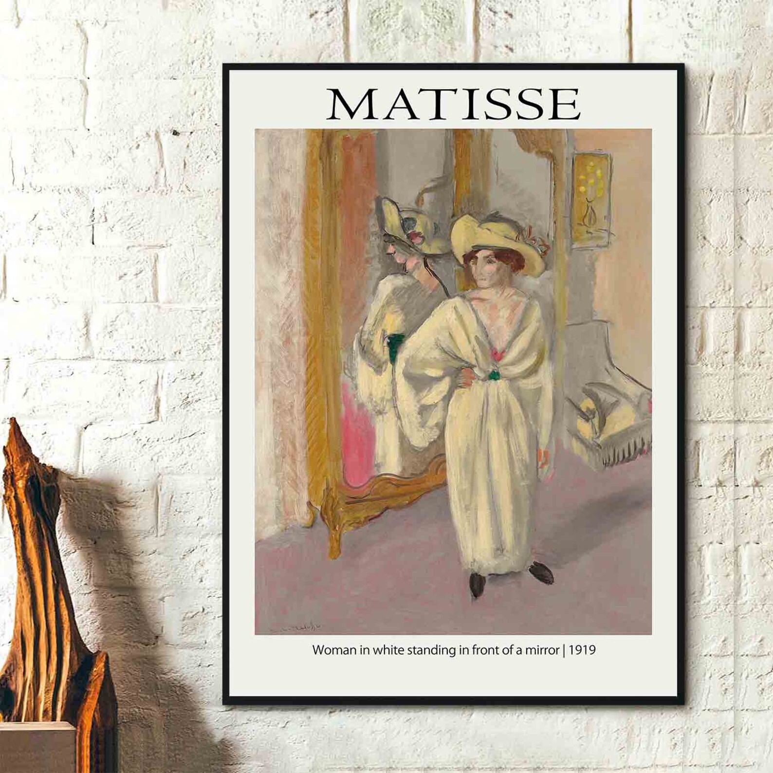 Henri Matisse Woman in White Standing in Front of a Mirror 1919 ...