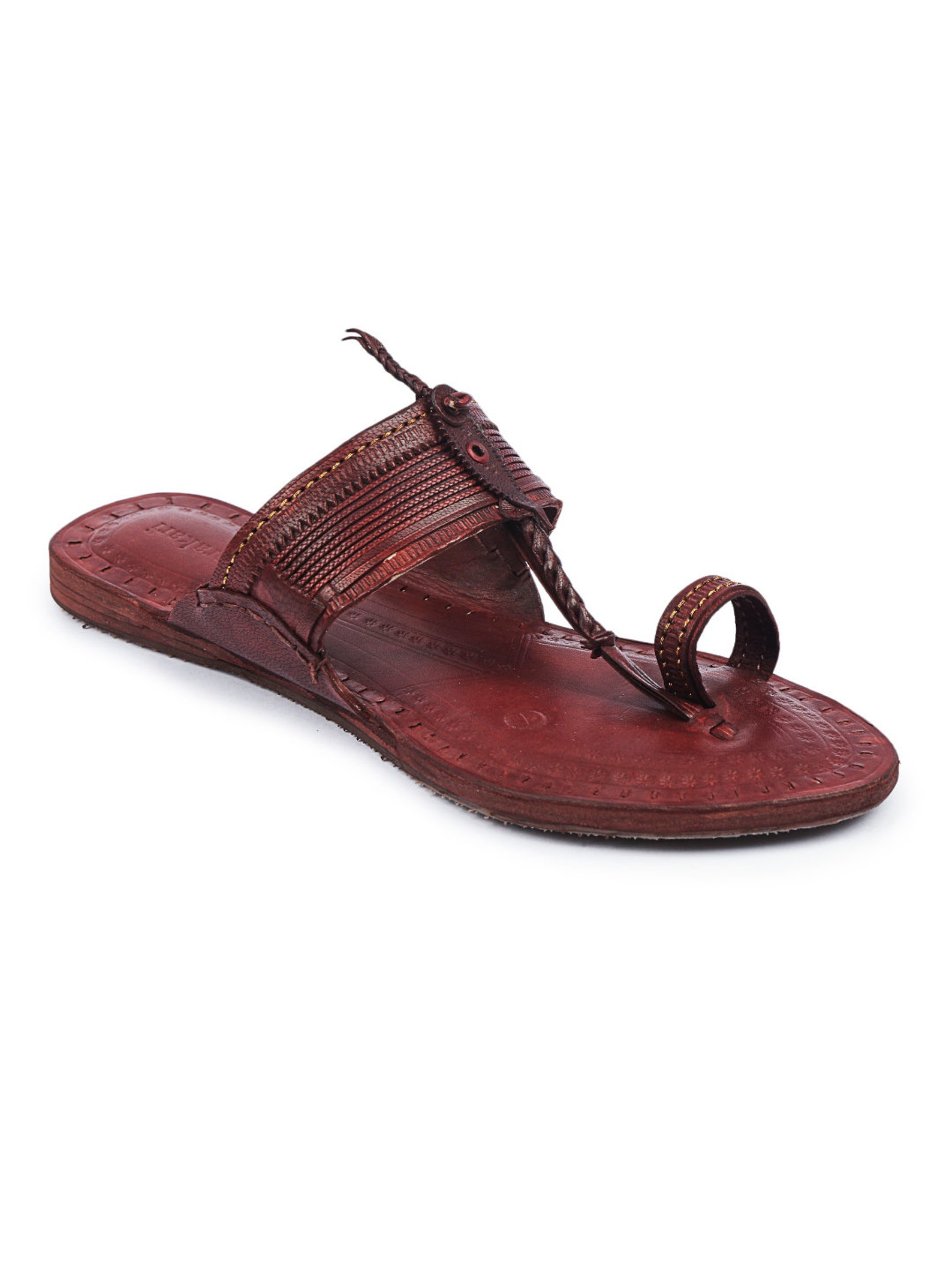 Vintage Handmade Sandal | Kolhapuri Chappals | Indian Sandal | Slide ...