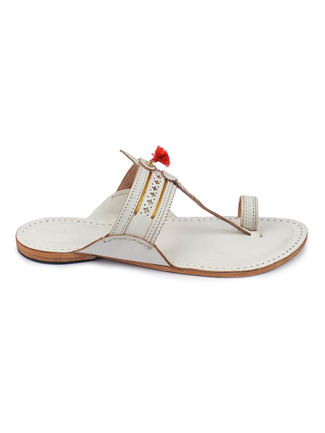 Men's Authentic White Kolhapuri Sandals | Mens Kolhapuri Chappals ...