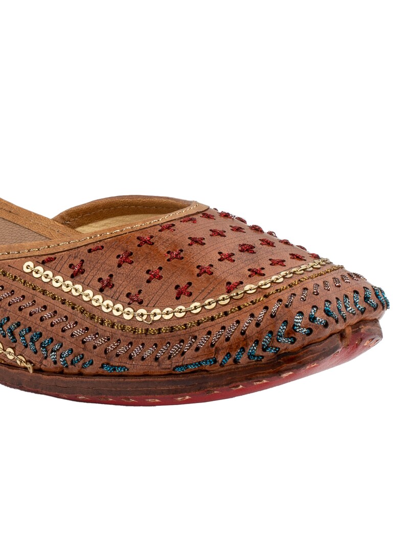 Walnut Coffee - Elegant Traditional Indian Punjabi Sandals | Juttis ...