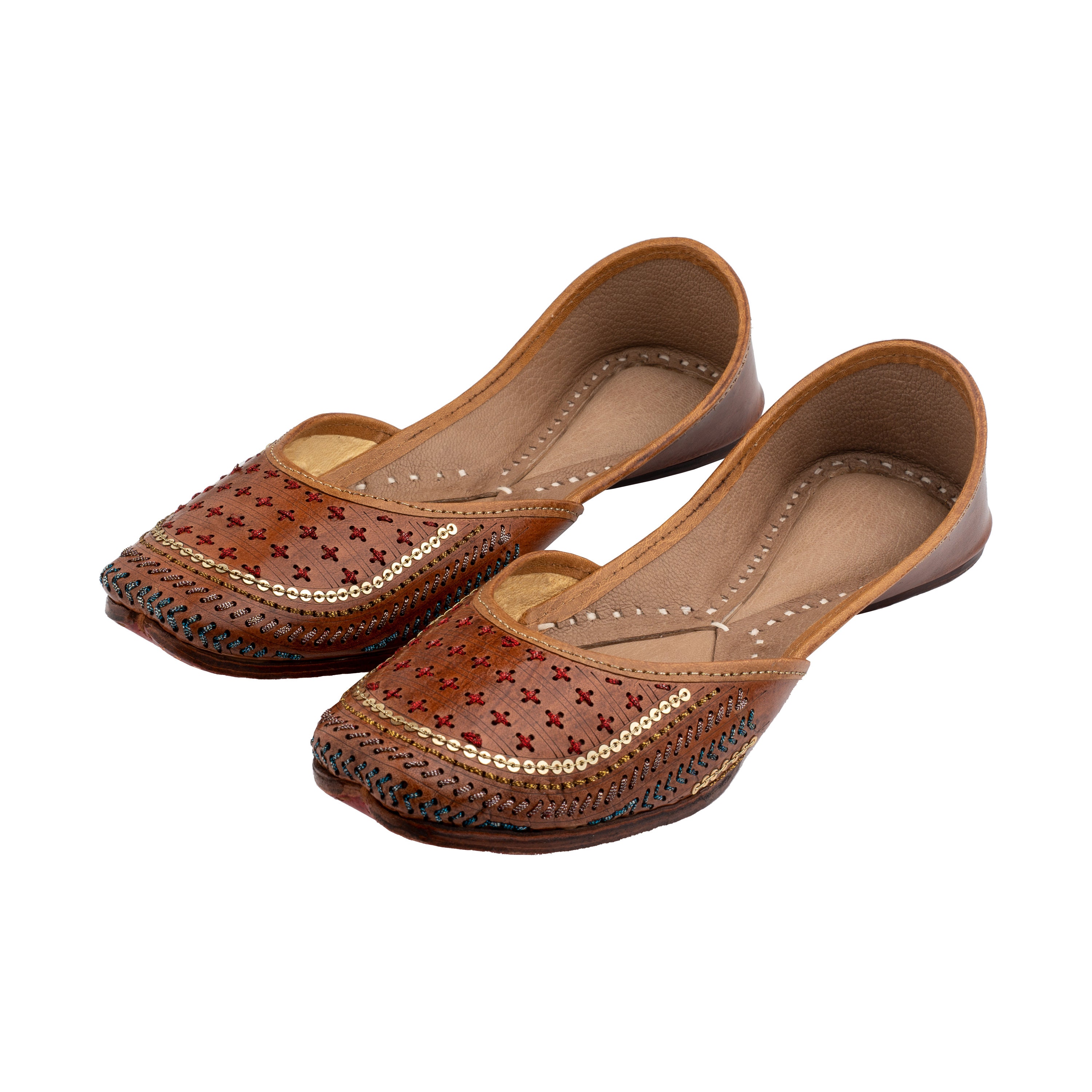 Walnut Coffee - Elegant Traditional Indian Punjabi Sandals | Juttis ...