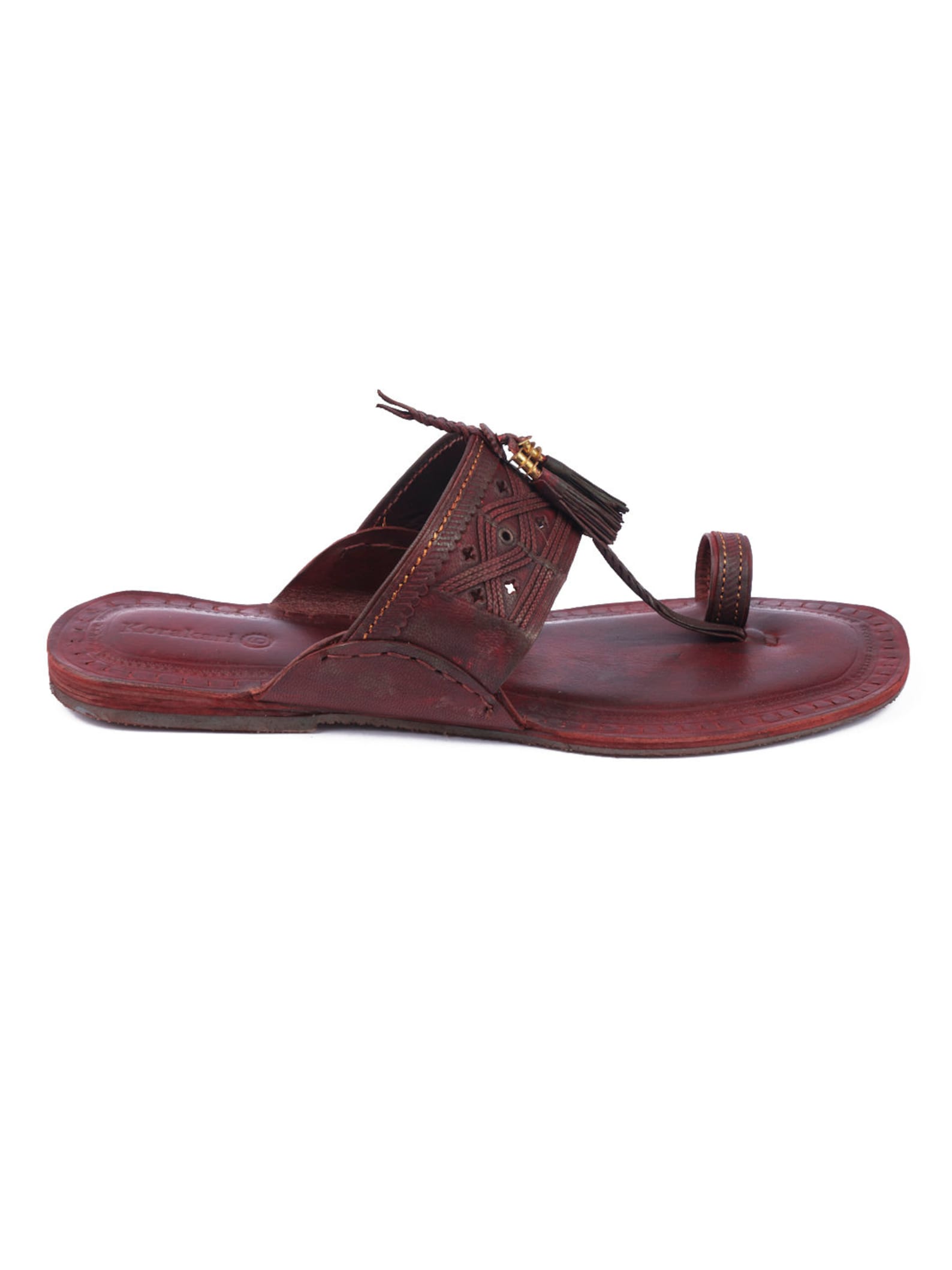 Men's Handmade Kolhapuri Leather Sandals, Ethnic Indian Flats - Etsy