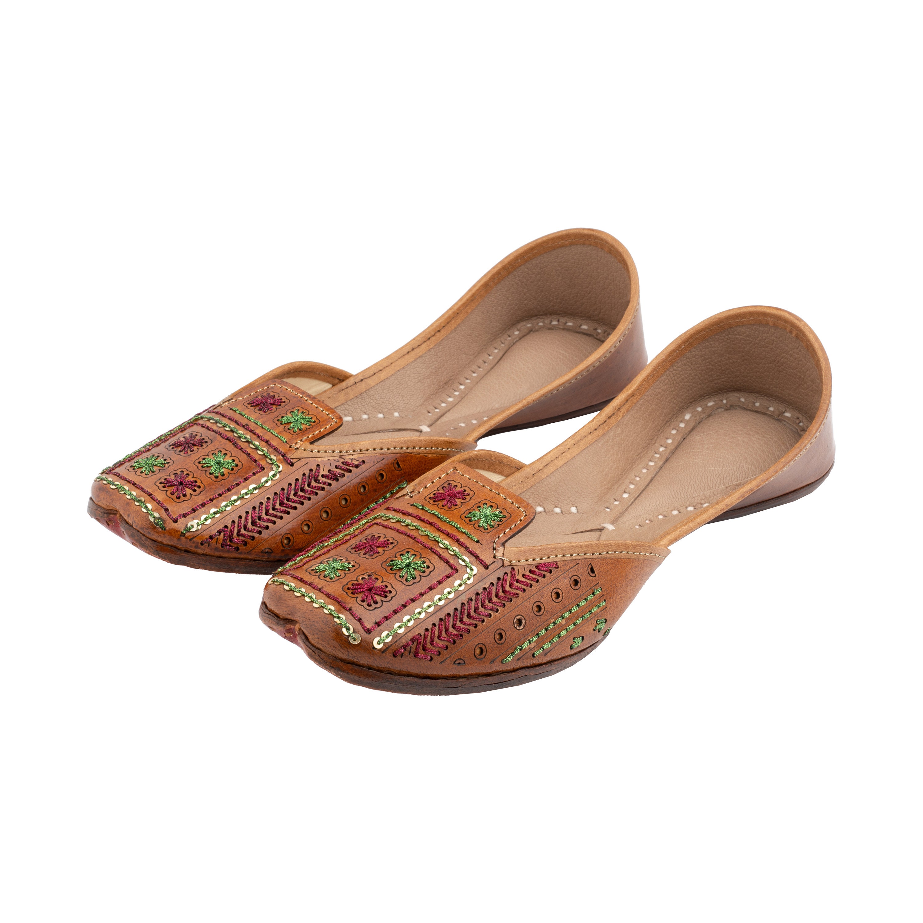 Artsy Tan - Traditional Indian Punjabi Sandals | Juttis | Handcrafted ...