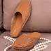 Mens Woven Leather Mule Slides - Traditional Indian Kolhapuri Leather ...