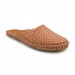 Mens Woven Leather Mule Slides - Traditional Indian Kolhapuri Leather ...