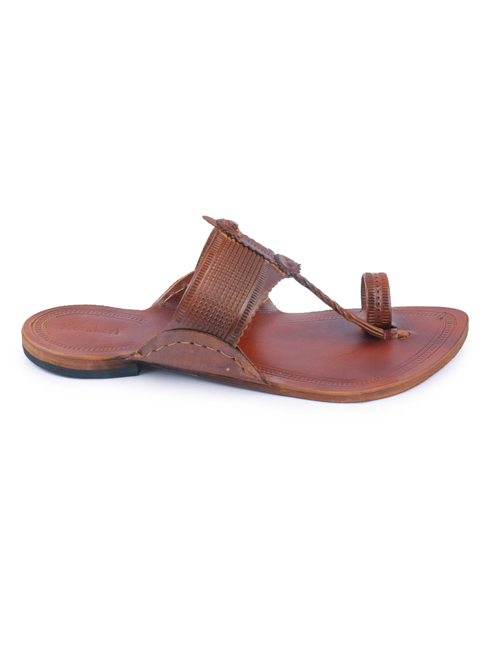 Vintage Tan Men Kolhapuri Chappal With Anti-slip Aersole at - Etsy
