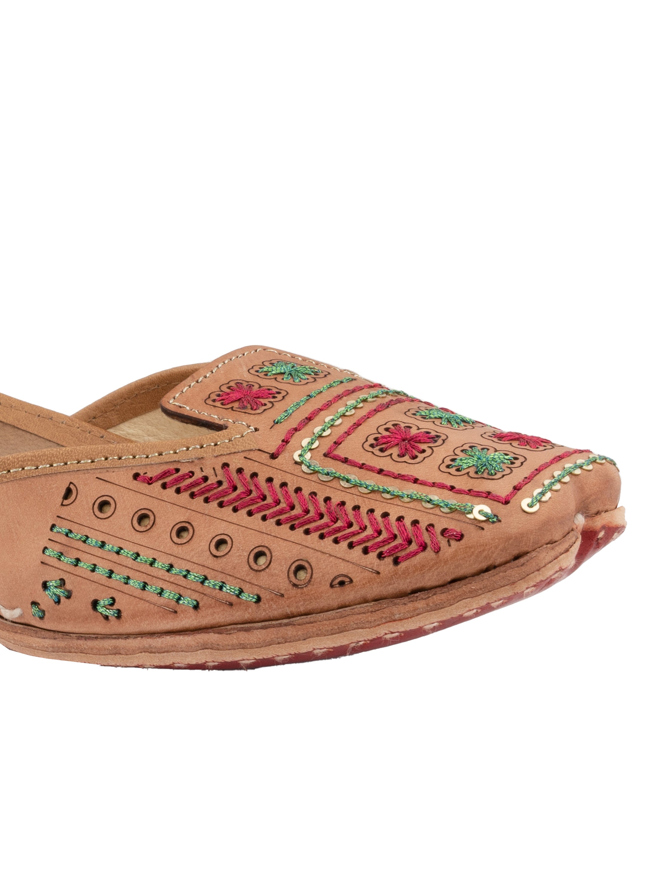 Artsy Beige - Traditional Indian Punjabi Sandals | Juttis | Handcrafted ...
