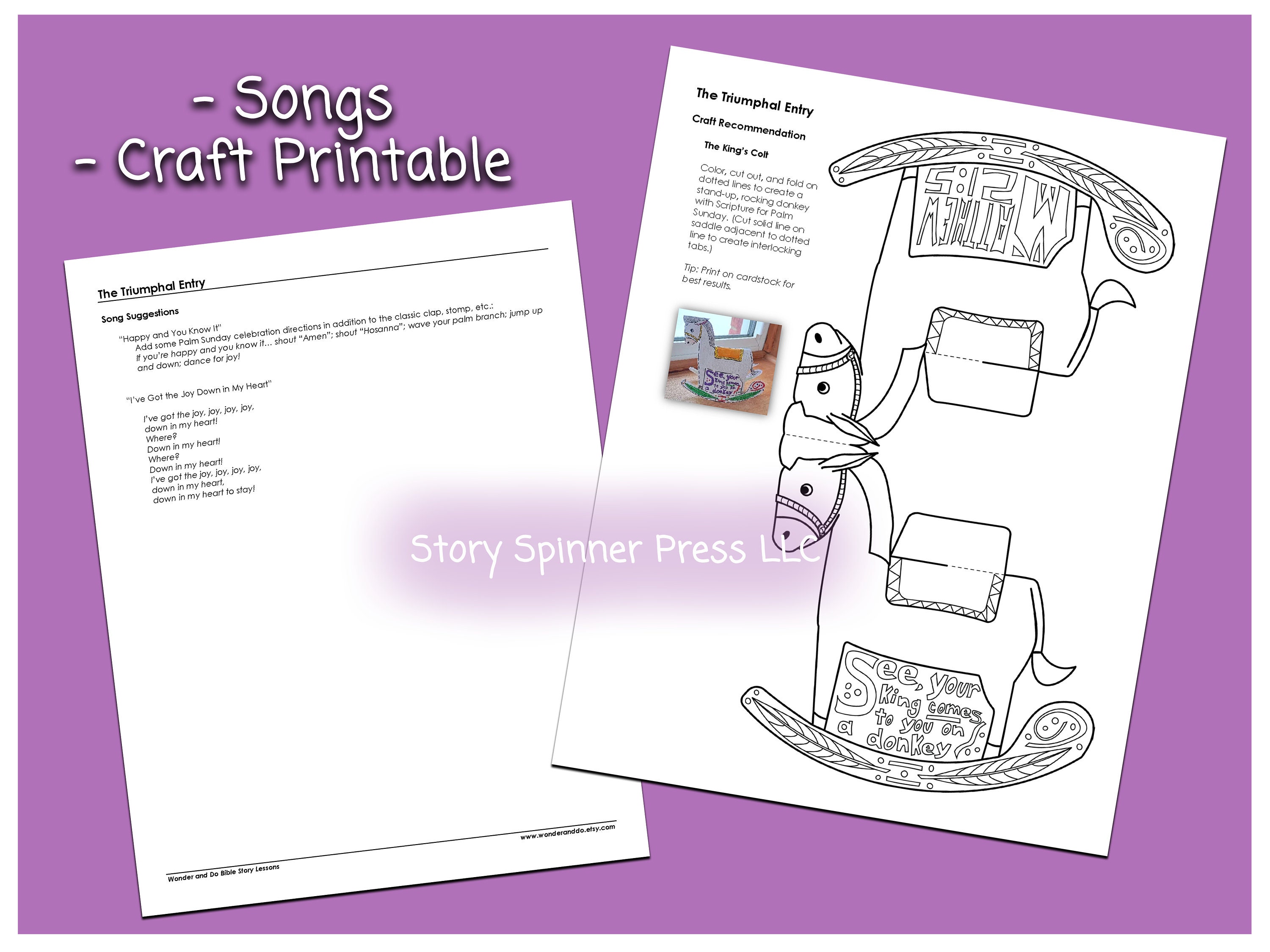 Palm Sunday Triumphal Entry | Bible Lesson and Activities for Kids | 4 ...