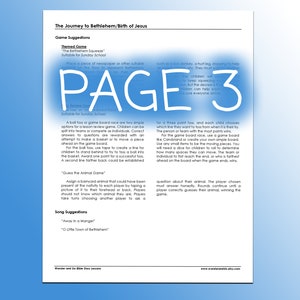 The Journey to Bethlehem | Bible Story and Lesson Activities for Kids ...