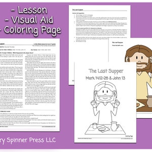 The Last Supper | Bible Story and Lesson Activities for Kids | 4 Years ...