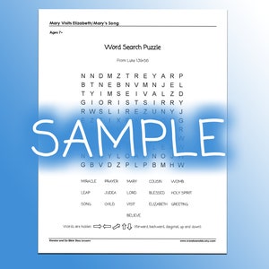 Mary Visits Elizabeth | Bible Story and Lesson Activities for Kids | 4 ...