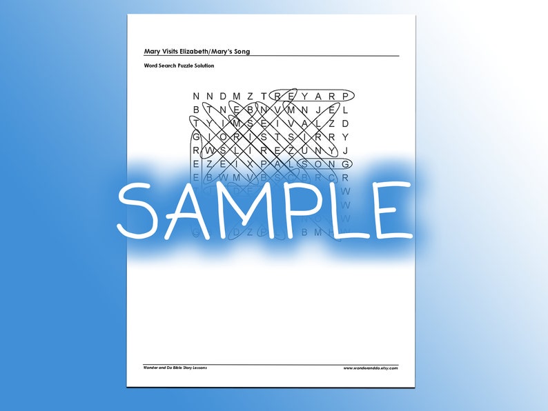 Mary Visits Elizabeth | Bible Story and Lesson Activities for Kids | 4 ...