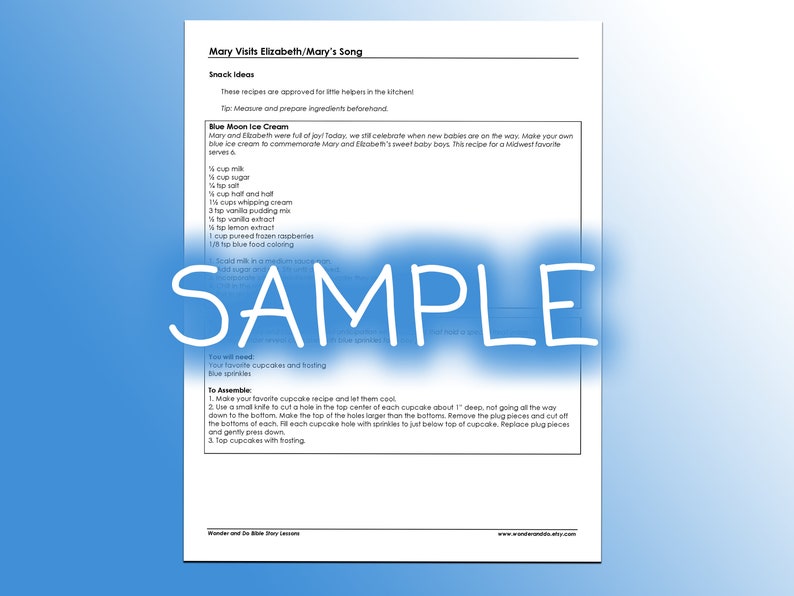 Mary Visits Elizabeth | Bible Story and Lesson Activities for Kids | 4 ...