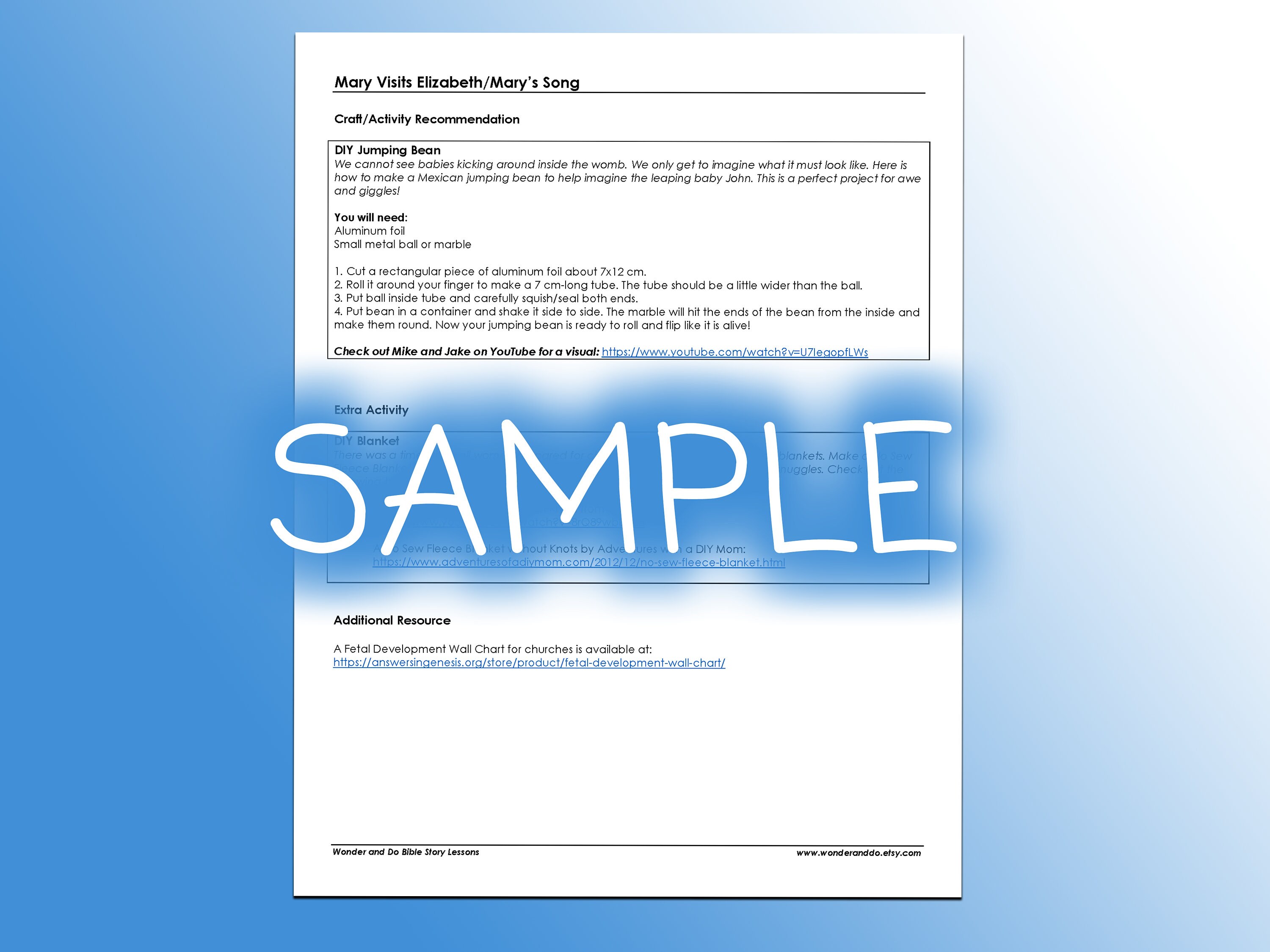 Mary Visits Elizabeth | Bible Story and Lesson Activities for Kids | 4 ...