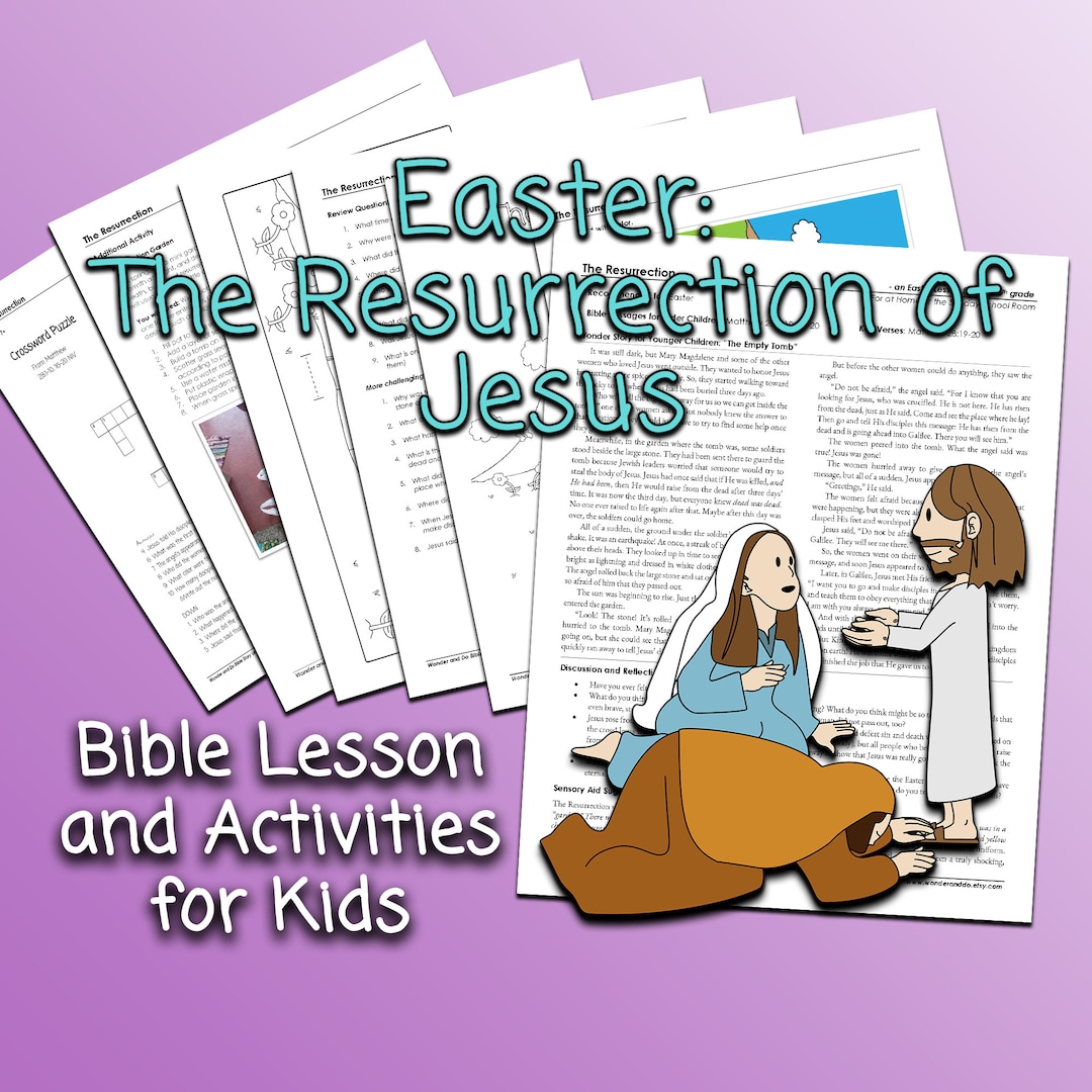 Easter: the Resurrection of Jesus | Bible Story and Lesson Activities ...