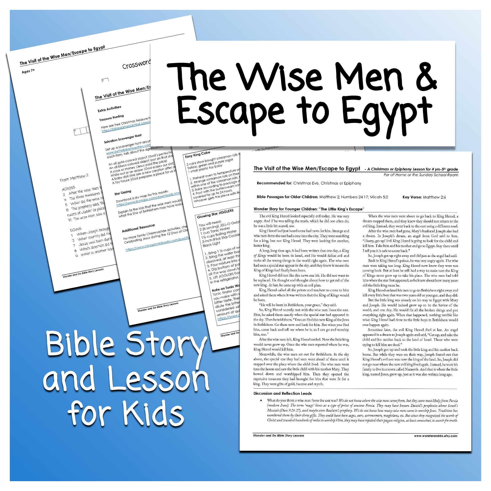 The Visit of the Wise Men | Escape to Egypt | Bible Story and Lesson ...