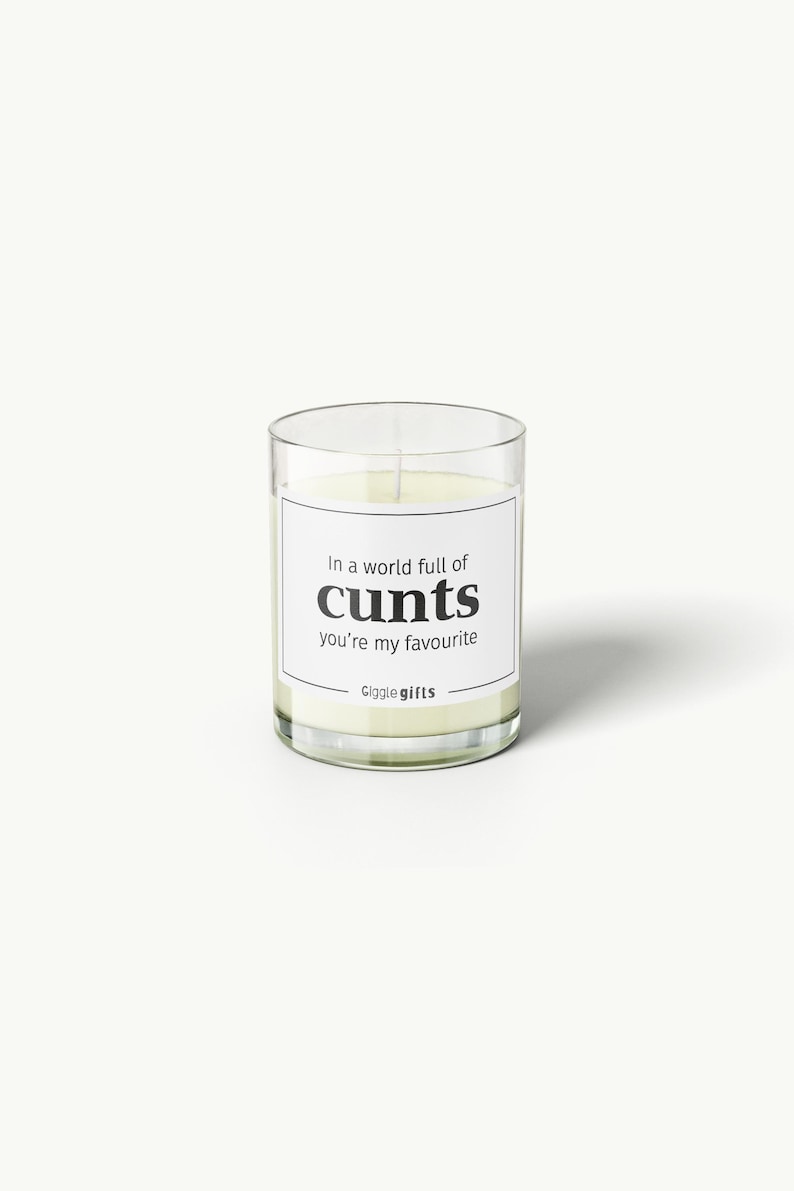Funny Candle Gift | in a World Full of C***s You’re My Favourite | Rude ...