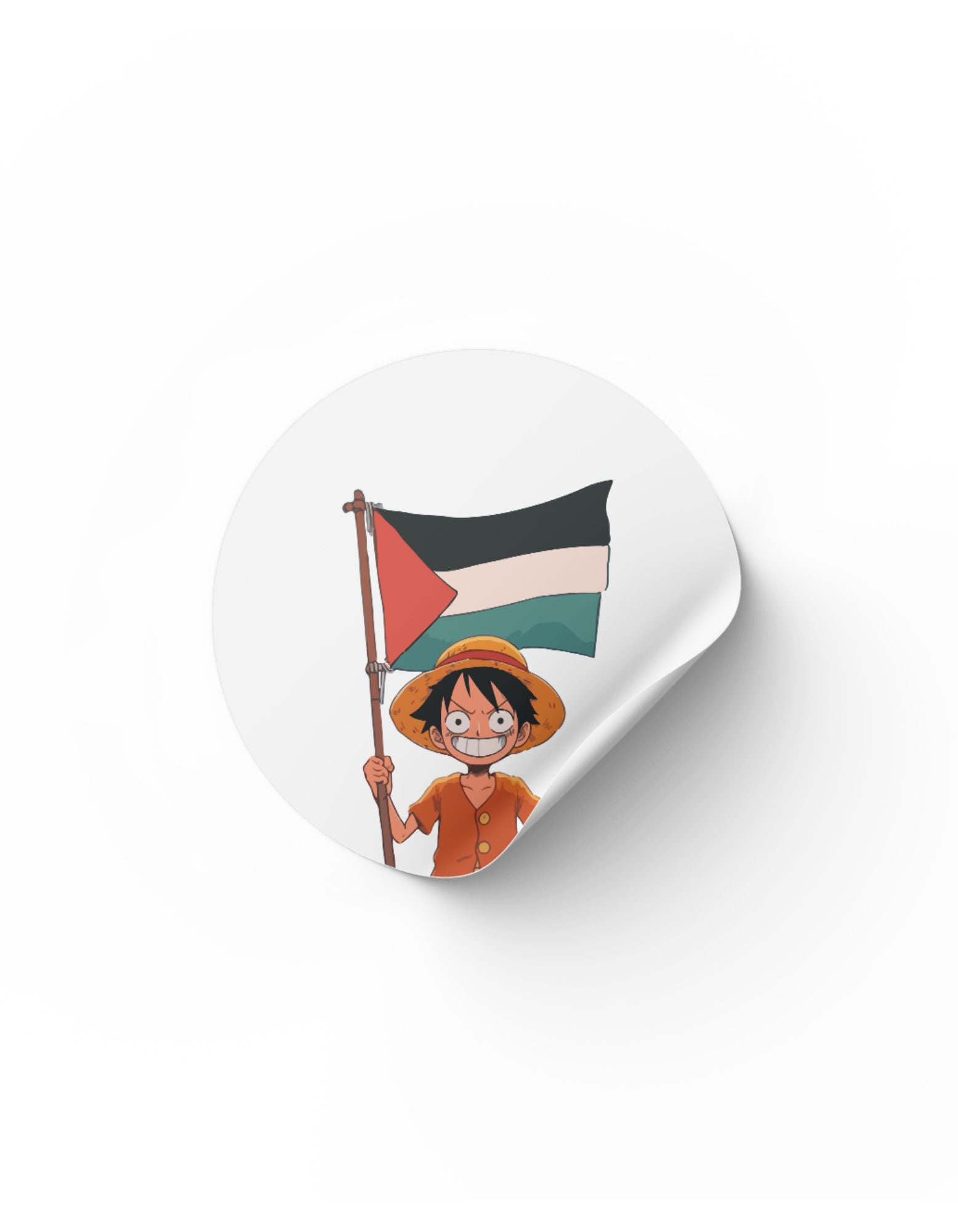 Palestine Luffy, One Picec, Vector Graphic Design Instant Digital ...