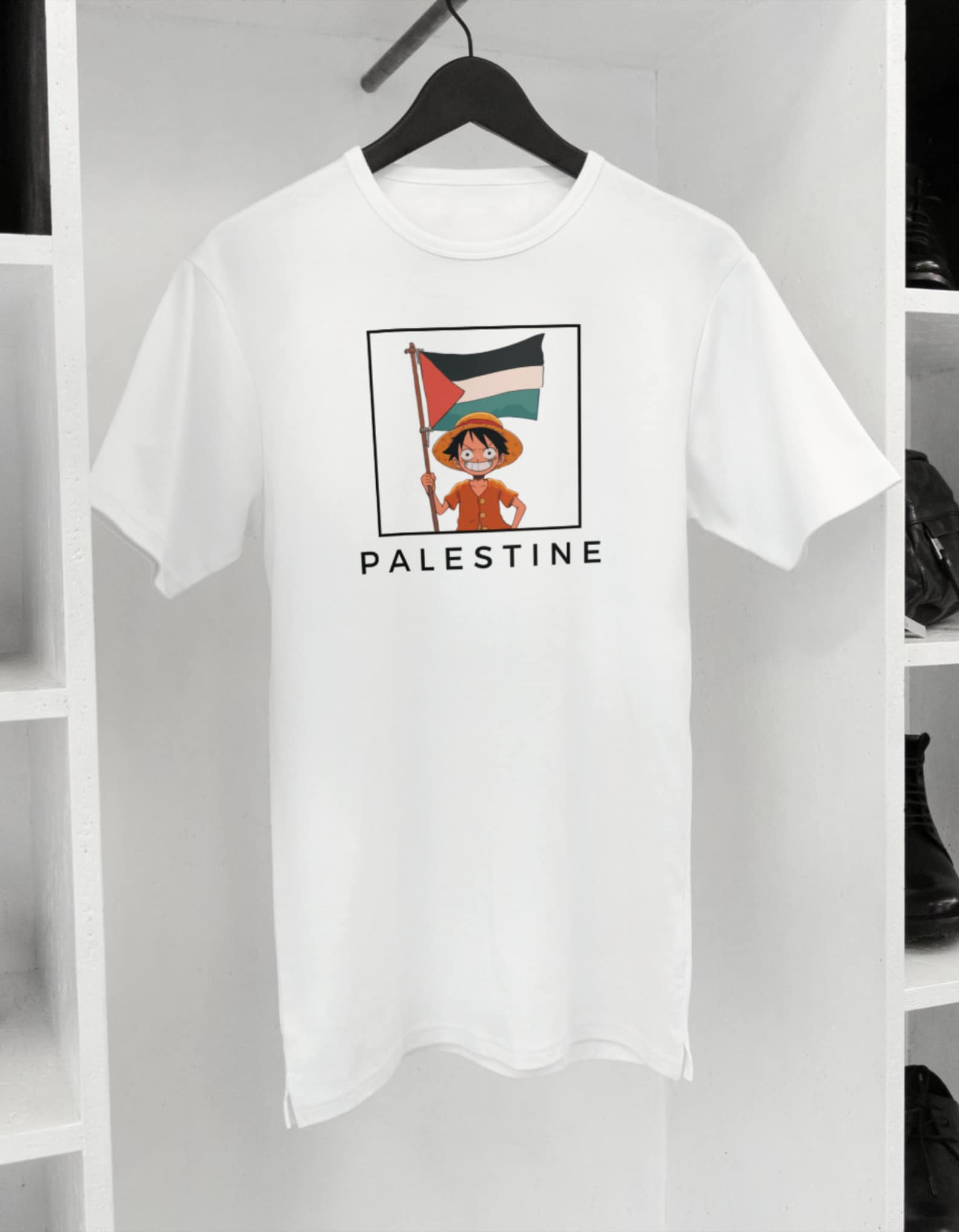 Palestine Luffy, One Picec, Vector Graphic Design Instant Digital ...