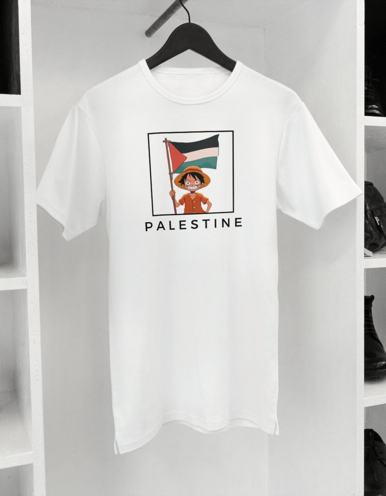 Palestine Luffy, One Picec, Vector Graphic Design Instant Digital ...