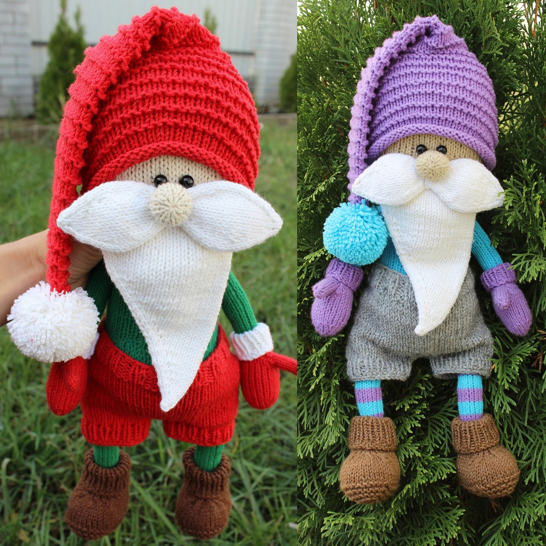 Santa Claus Knitting Pattern. Knitting Toys Patterns. Amigurumi Pattern ...