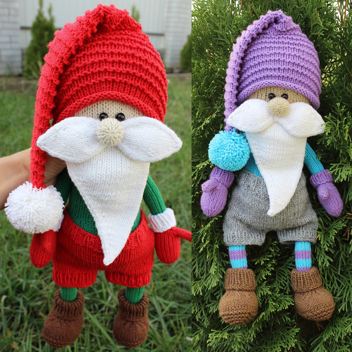 Santa Claus Knitting Pattern. Knitting Toys Patterns. Amigurumi Pattern ...