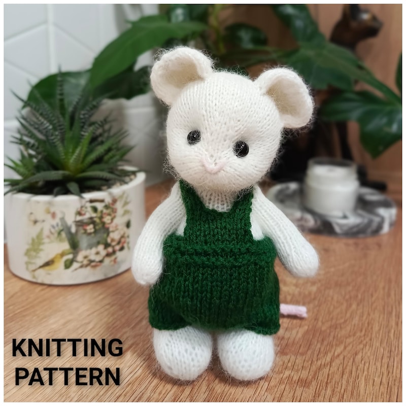 Knitted Mouse Toy - Etsy
