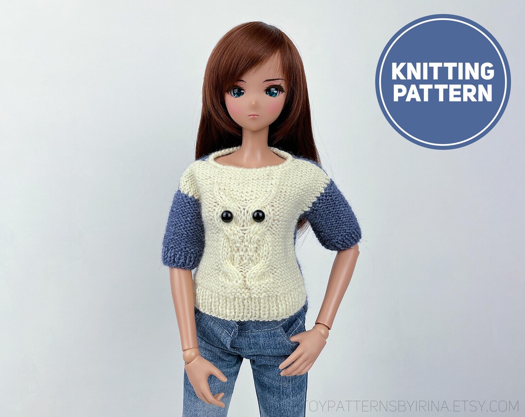 Smart Doll Owl Sweater - Knitting Pattern for Sd | Dd | BJD 1/3 60-65 ...