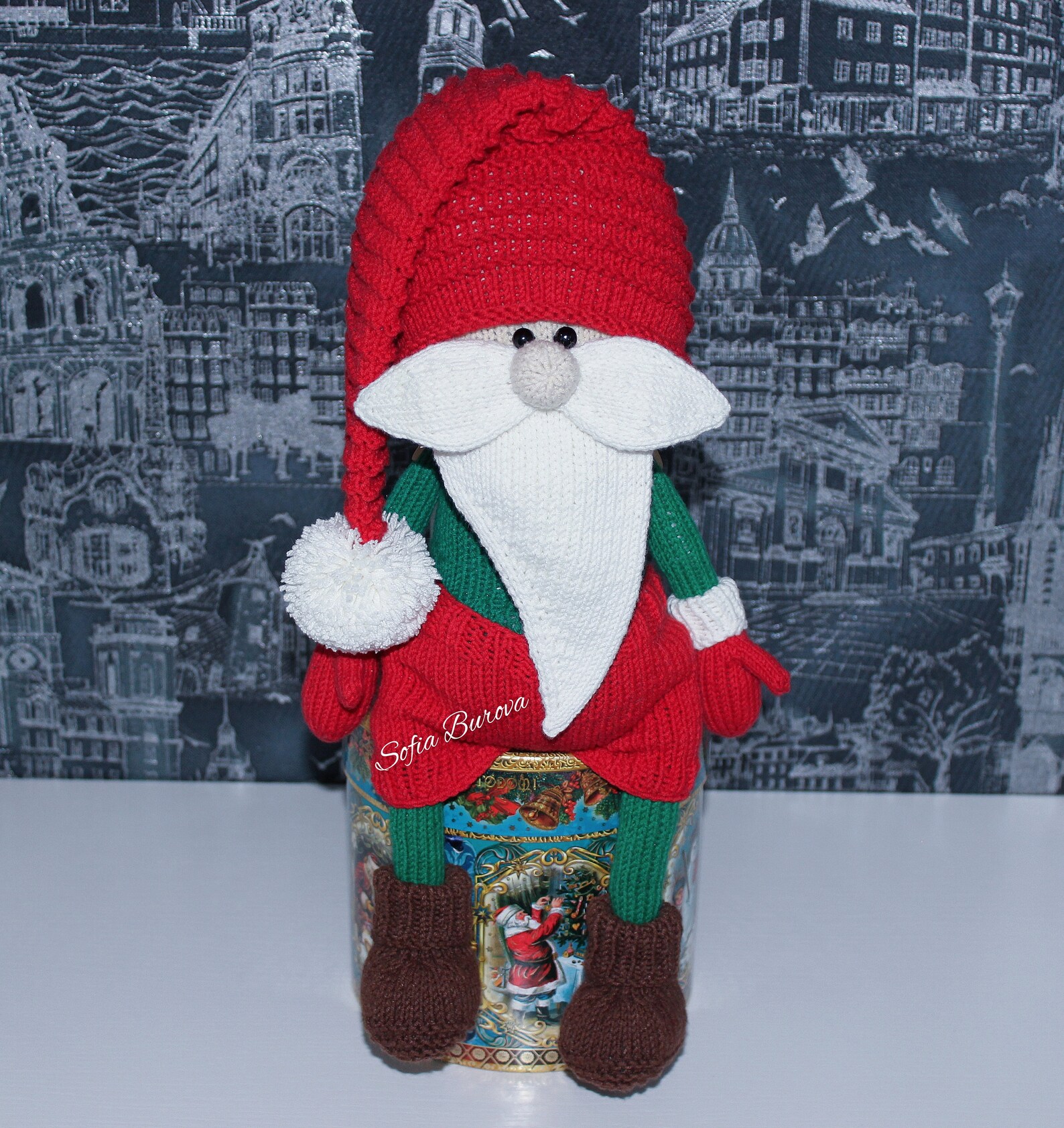 Santa Claus Knitting Pattern. Knitting Toys Patterns. Amigurumi Pattern ...