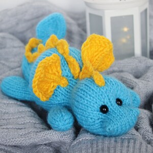 DRAGON Knitting Pattern. Knitting Toys Patterns. Amigurumi Pattern. PDF ...