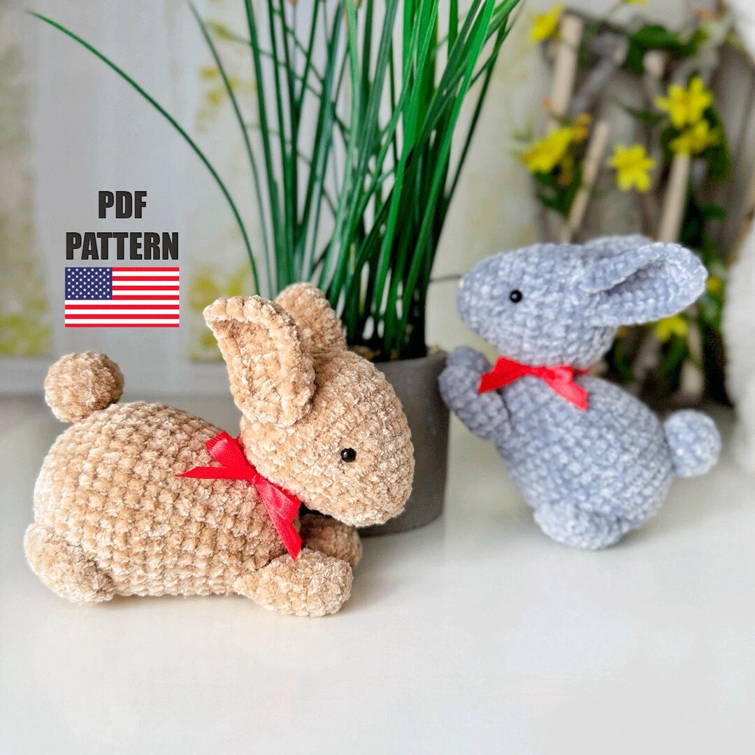 Crochet Pattern Bunny, Realistic Rabbit Amigurumi, Stuffed Animal ...