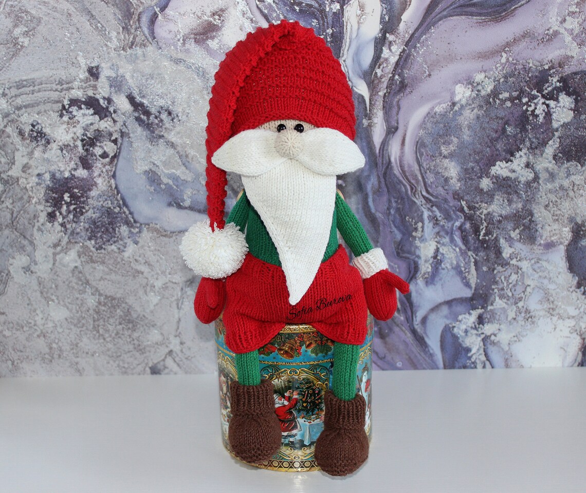 Santa Claus Knitting Pattern. Knitting Toys Patterns. Amigurumi Pattern ...
